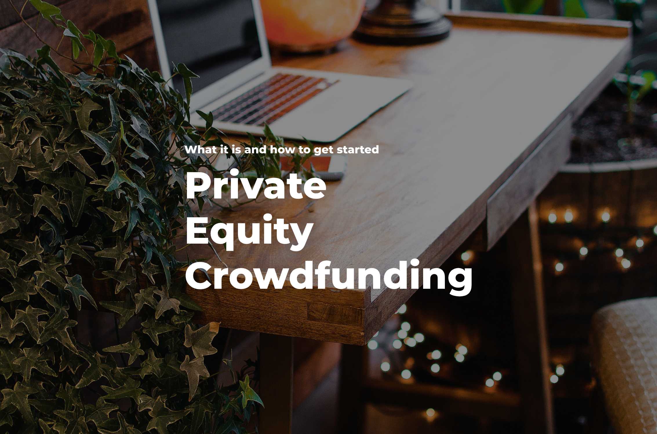 Private Equity Crowdfunding or How to Digitize Your Private Equity Business