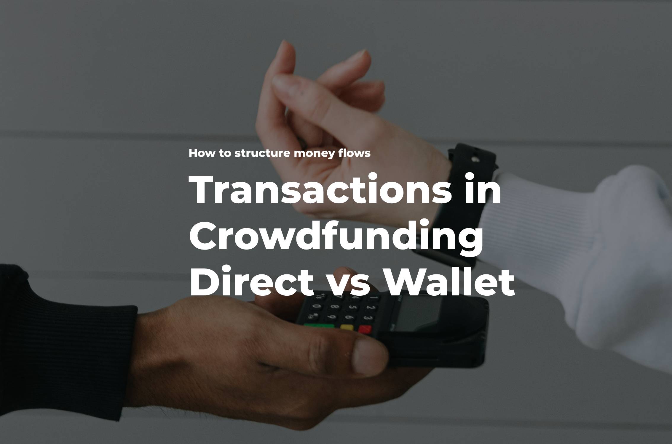 Transactions in Crowdfunding: Two Types of Money Flows to Explore