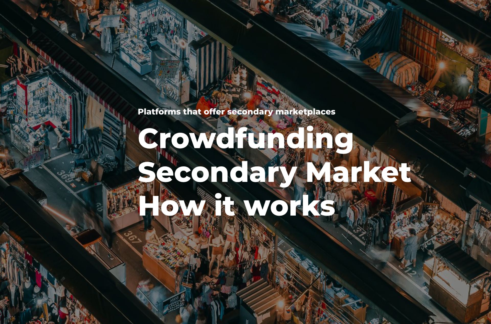 Secondary Market in Crowdfunding: A Myth or Reality?