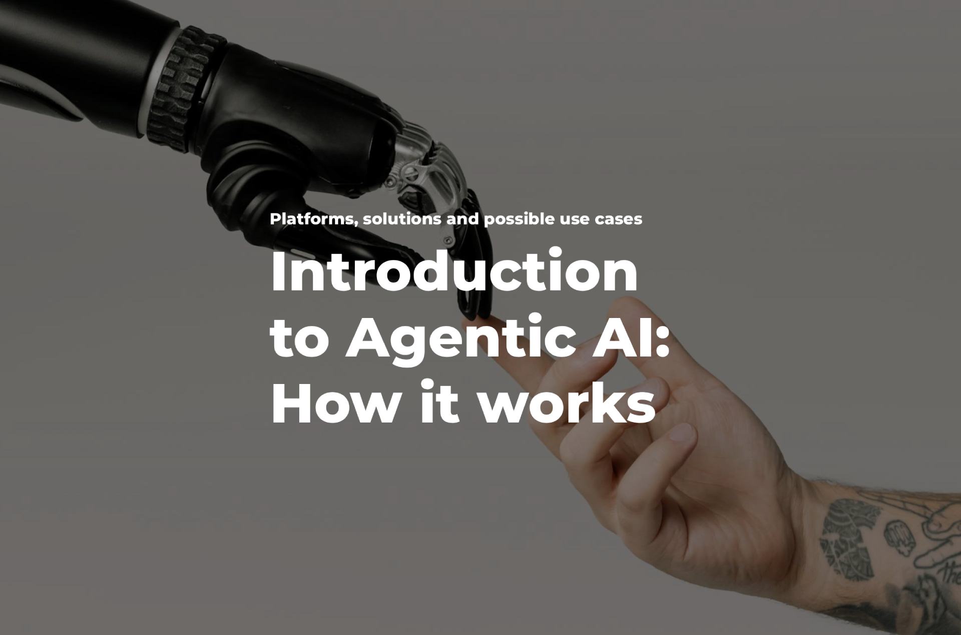 Agentic AI Overview: Use Cases and Relevance for Investment Platforms